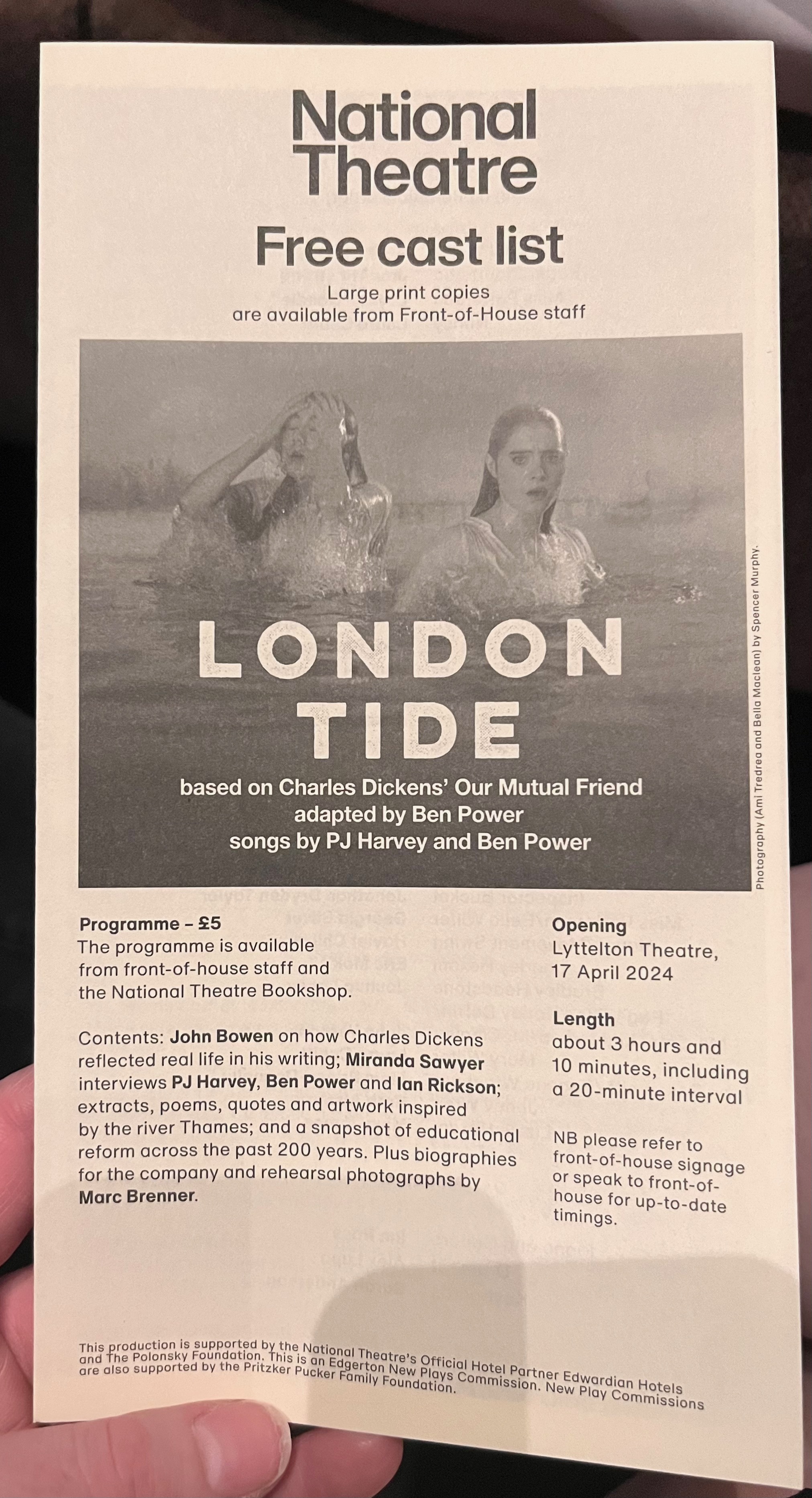 London Tide (aka The Best Theatre Experience You Could Ask For ...